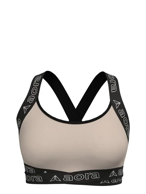 AORA ATHLETICS Cross Eco-friendly Supportive Sports Bra For – Durable Breathable Workout Top With Sleek Design – Sustainable Activewear Bra For High-intensity Training, Gym, Yoga, Athleisure, Studio, Outdoor Activities, And Everyday Comfort - White