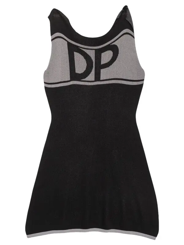 DOLORES PROMESAS Clara Swan Neck Dress - Black