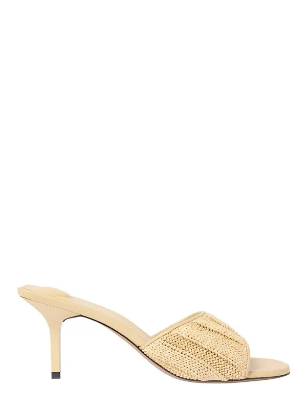 Jacquemus Les Mules Cubisto Heeled Mules - Yellow