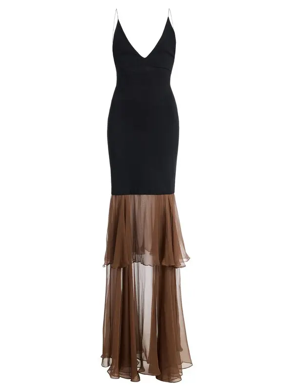 Burc Akyol Gitane Crepe Jersey Maxi Dress - Multi