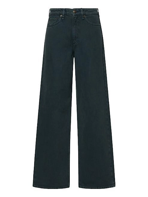 Rag & Bone Logan Wide-leg Denim Jeans - Greenstone