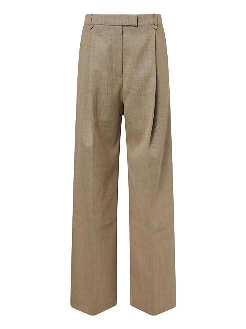 Camilla And Marc Halden Pleated Wide-leg Trousers - Taupe