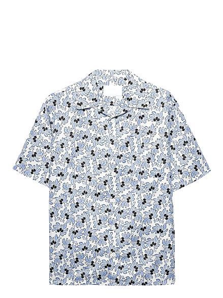 Prada Printed Cotton-blend Bowling Shirt - Neutral