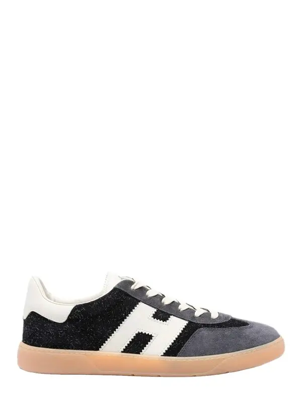 Hogan Suede And Calfskin Sneakers - Blue