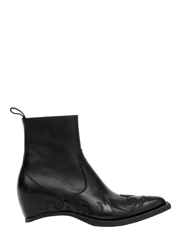 MAISON MARGIELA Heel-less Western Boots - Black