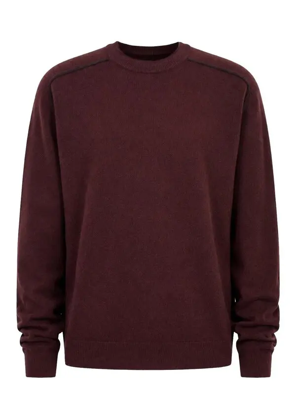 MAISON MARGIELA Virgin Wool Crew Neck Sweater - Red