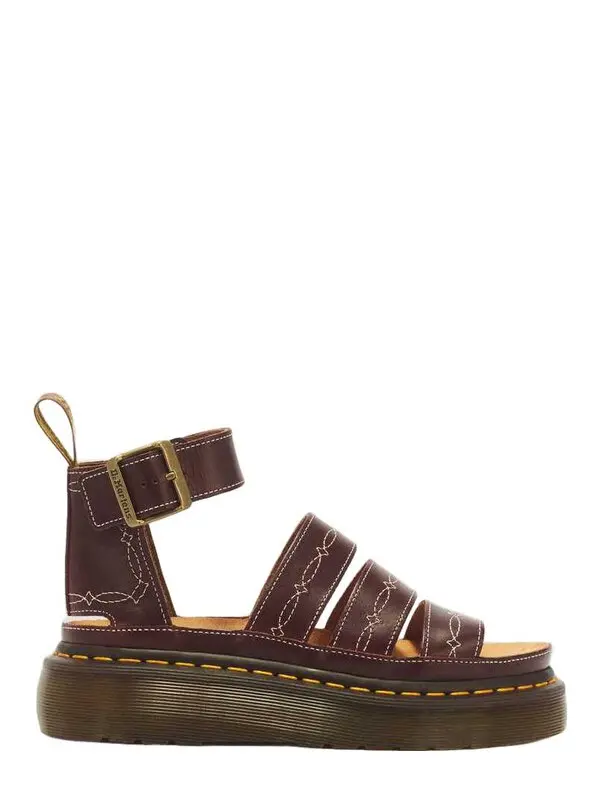 Dr. Martens Clarissa Ii Quad Desert Rodeo Classic Pull Up Leather Sandals - Brown