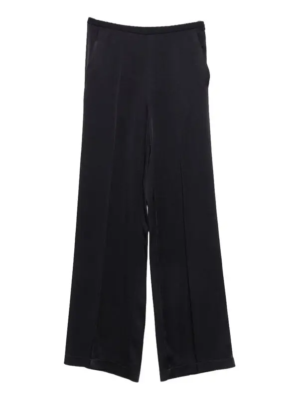 FORTE_FORTE High-waisted Wide-leg Trousers - Blue