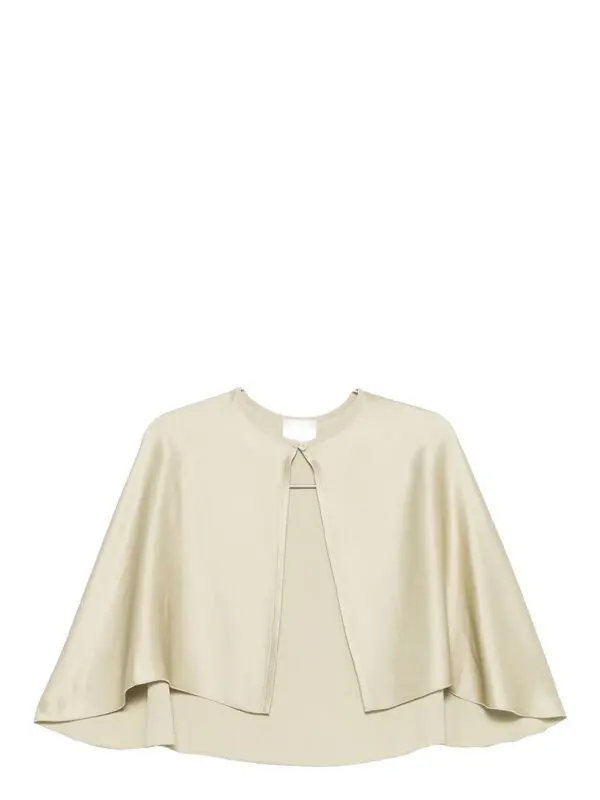 FORTE_FORTE Cape Shirt - Beige