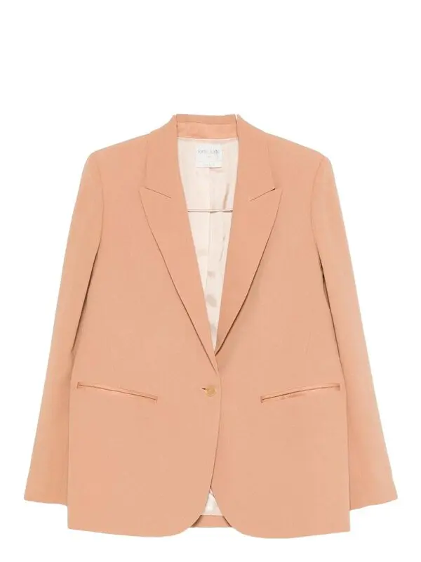 FORTE_FORTE Single-breasted Blazer Jacket - Brown
