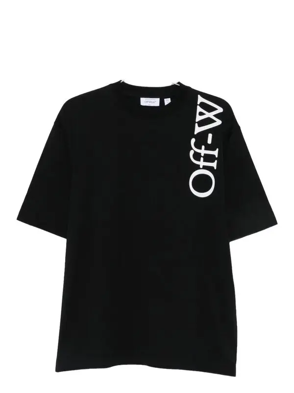 Off-White Vertical Bookish Skate Cotton T-shirt - Black