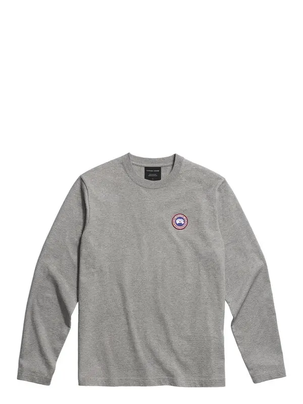 Canada Goose Vantage Long Sleeve T-shirt - Stone Heather