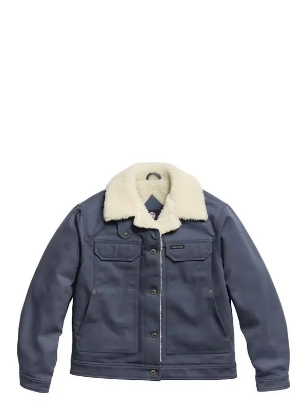 Canada Goose Ash Lightweight Bomber Jacket - Dusk Blue/bone