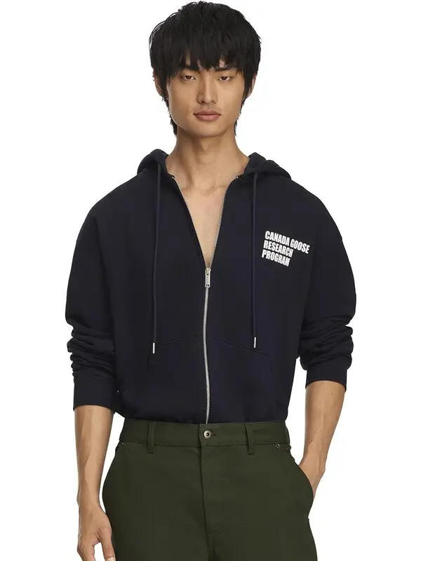 Canada Goose Rove Globe Relaxed Full Zip Hoodie - Nocturne