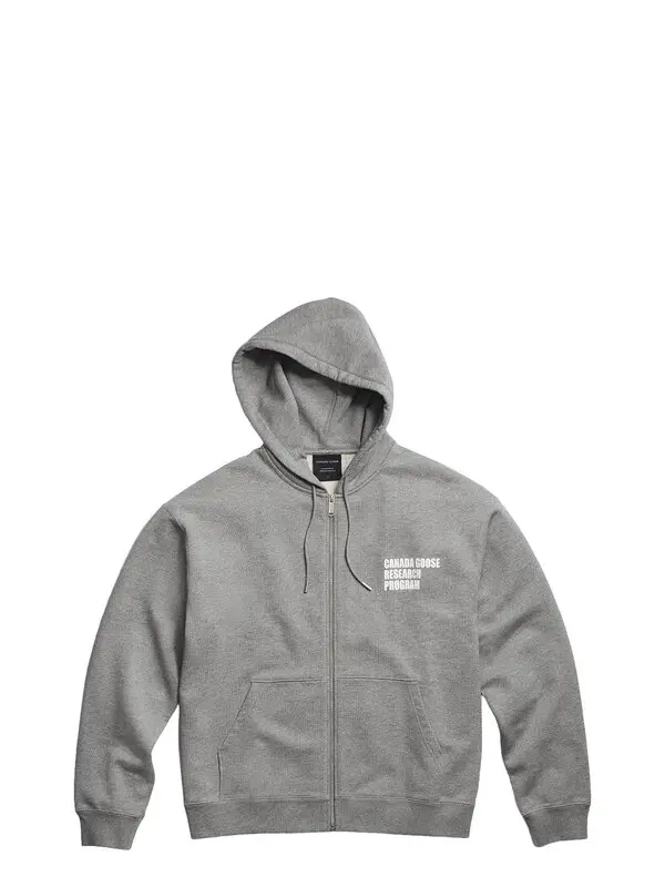 Canada Goose Rove Globe Relaxed Full Zip Hoodie - Stone Heather