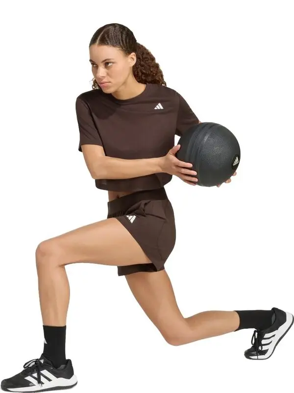 Adidas Training Essentials Boxy Workout Tee - Aurora Coffee
