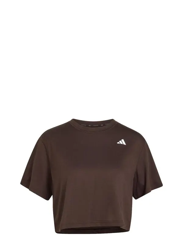 Adidas Training Essentials Boxy Workout Tee - Aurora Coffee