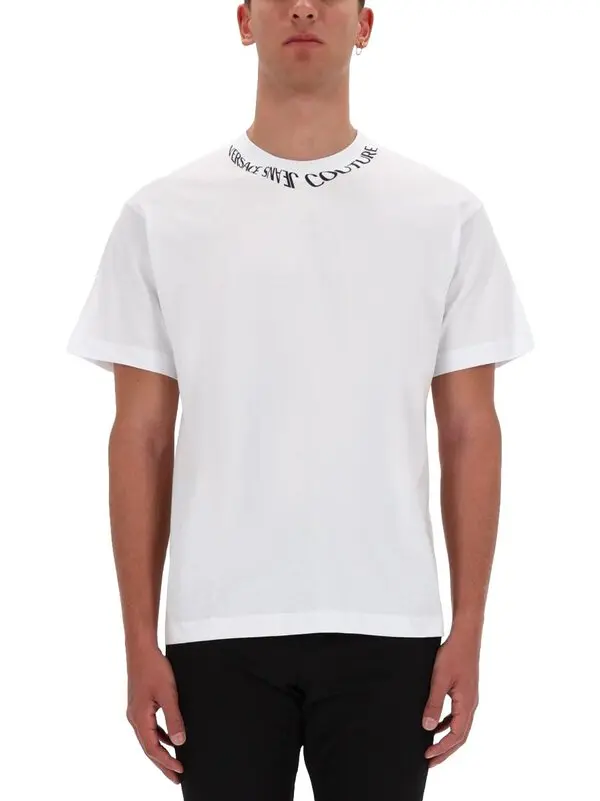 Versace Graphic Logo Crewneck T-shirt - White