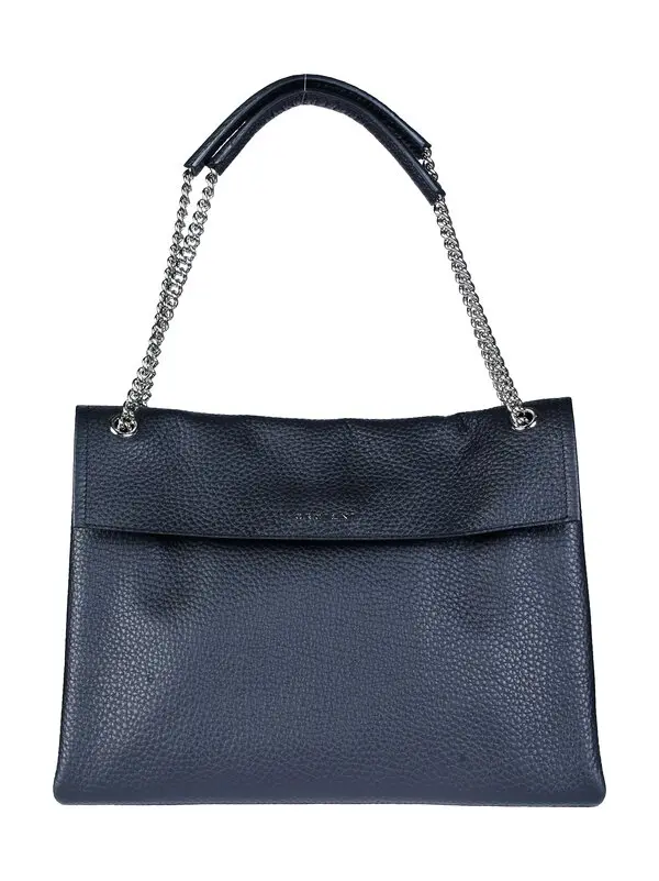 Orciani Soft Midi Shoulder Bag For - Nero