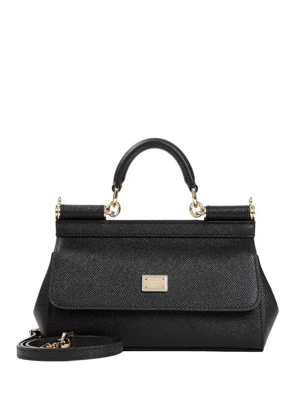 Dolce & Gabbana Small Calf Leather Handbag - Black