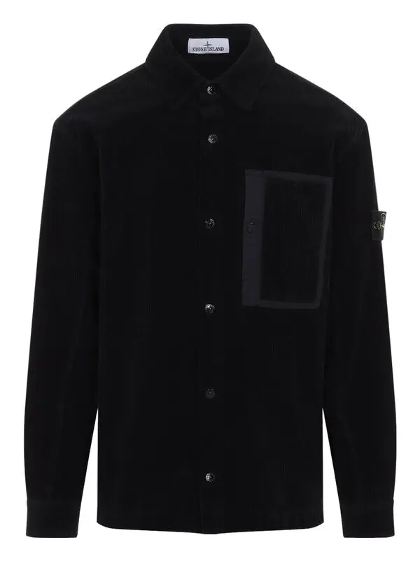 Stone Island Fw26 100% Cotton Shirt - Black
