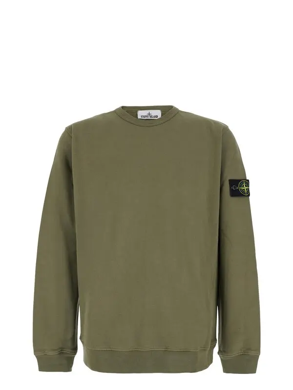 Stone Island Cotton Crewneck Sweatshirt - Green
