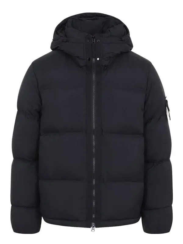 Stone Island Fw26 Down Jacket In 100% Polyamide - Black