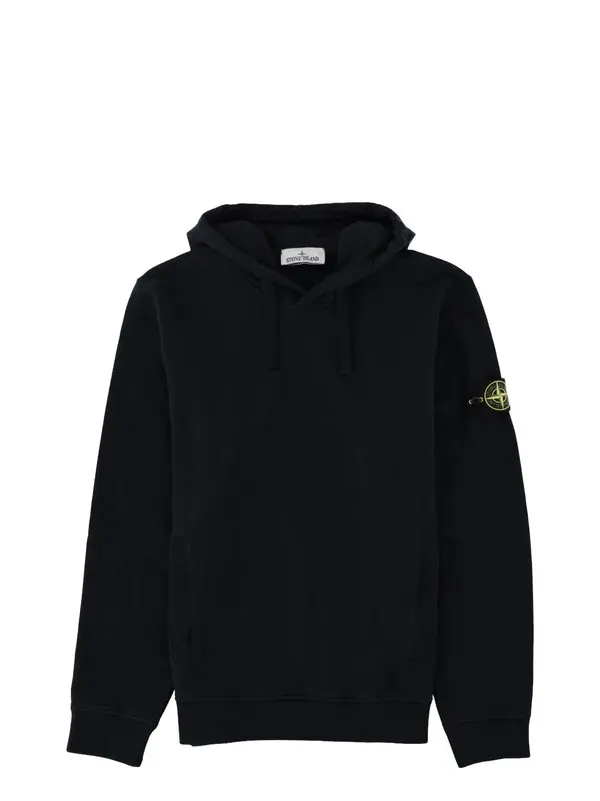 Stone Island Cotton Full Zip Hoodie - Blue