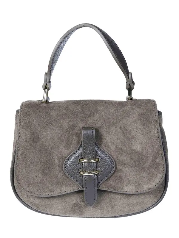 COCCINELLE Mini Suede Crossbody Bag - Grigio
