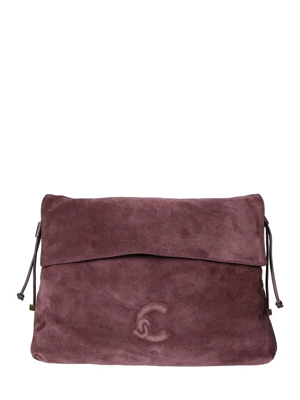 COCCINELLE Mini Suede Shoulder Bag - Rosso