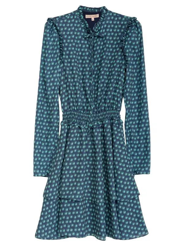 DOLORES PROMESAS Geometric Print Dress - Blue