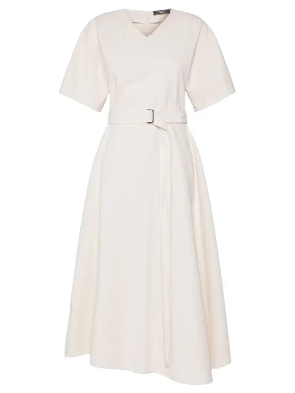 Max Mara Washed Cotton Dress - Ecru