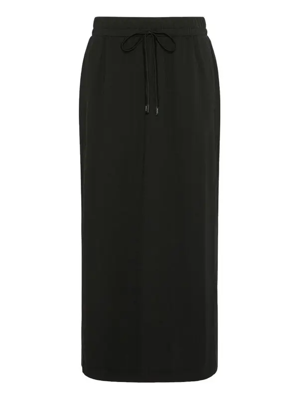 Max Mara Milano-knit Jersey Skirt - Black