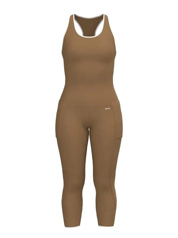 AORA ATHLETICS Two Tone Eco-friendly High-performance Fullsuit - Brown