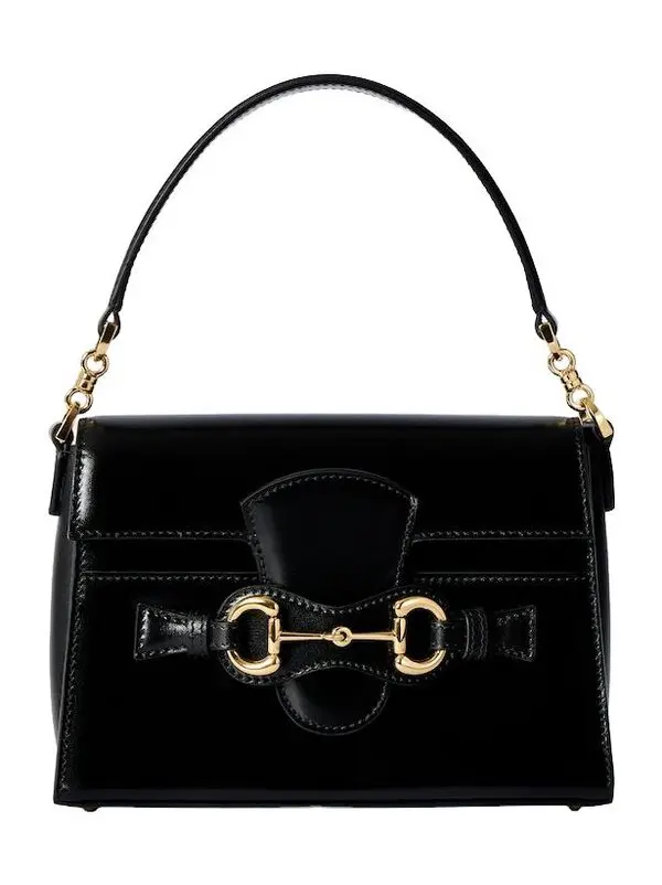 Gucci Horsebit Duomo Small Top Handle Bag In Leather - Black