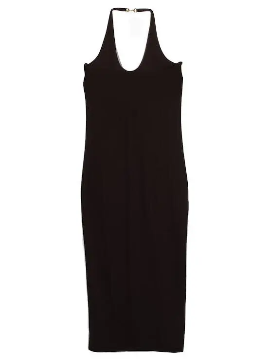 Gucci Viscose Crêpe Jersey Midi Dress With Horsebit Detail - Brown