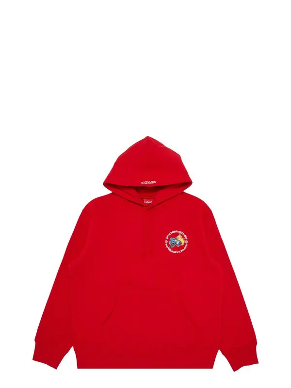 Supreme X Duck Down Records Hooded Sweatshirt - Red