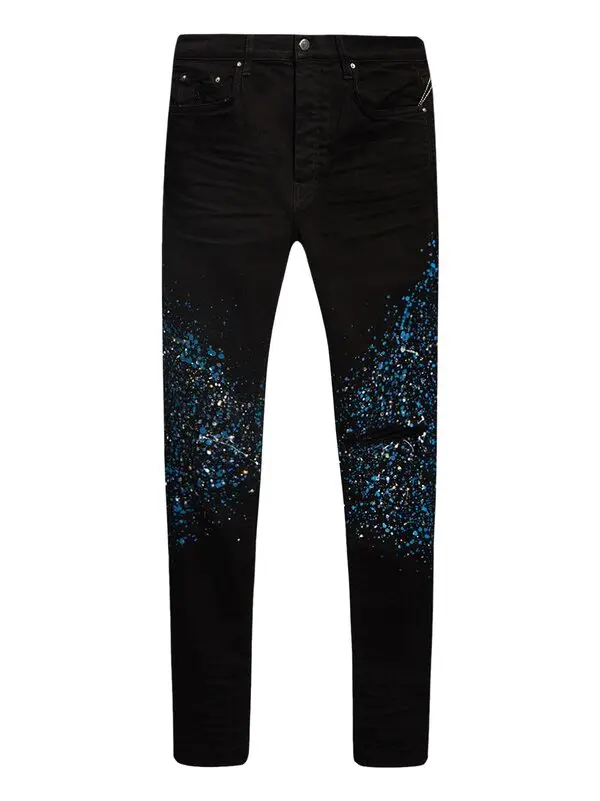 Amiri Crystal Painter Jeans - Black