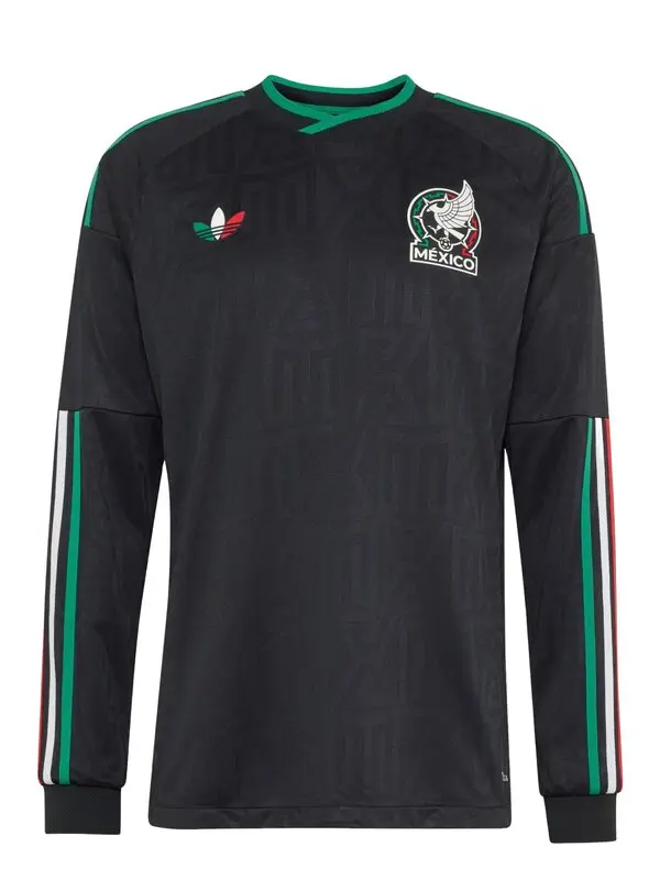 Adidas Mexico Authentic Long Sleeve Jersey - Black