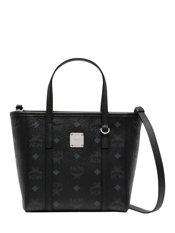 Mcm Toni Vi Shopper Mini Bag - Black