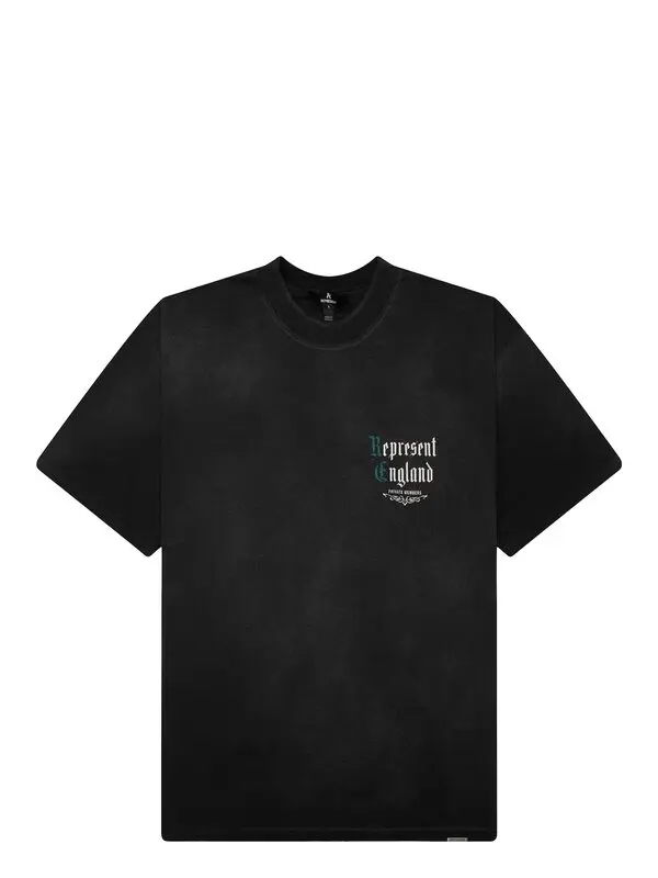 REPRESENT Private Members Stained T-shirt - Black