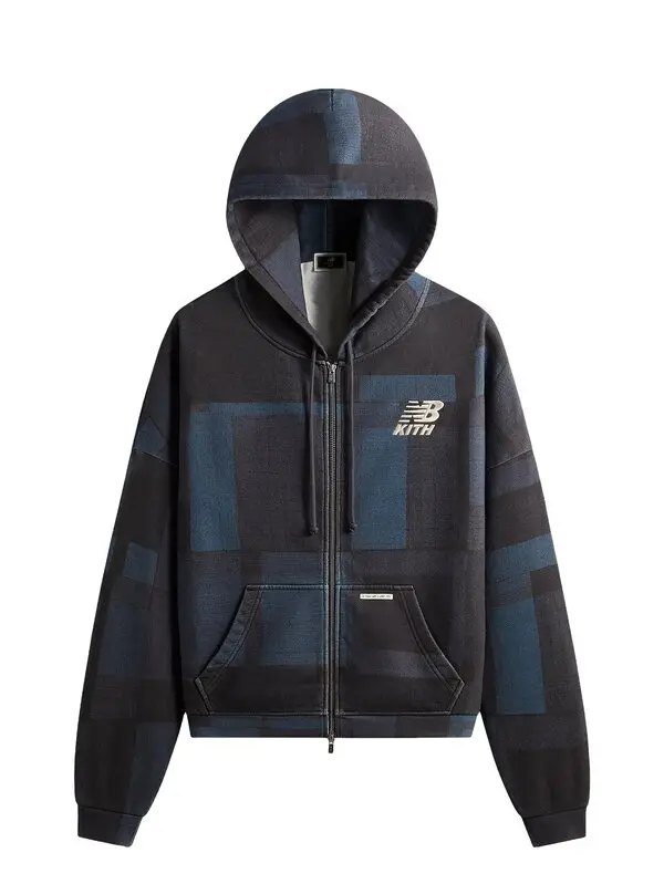 Kith X New Balance Woodblock Braxton Hoodie - Black