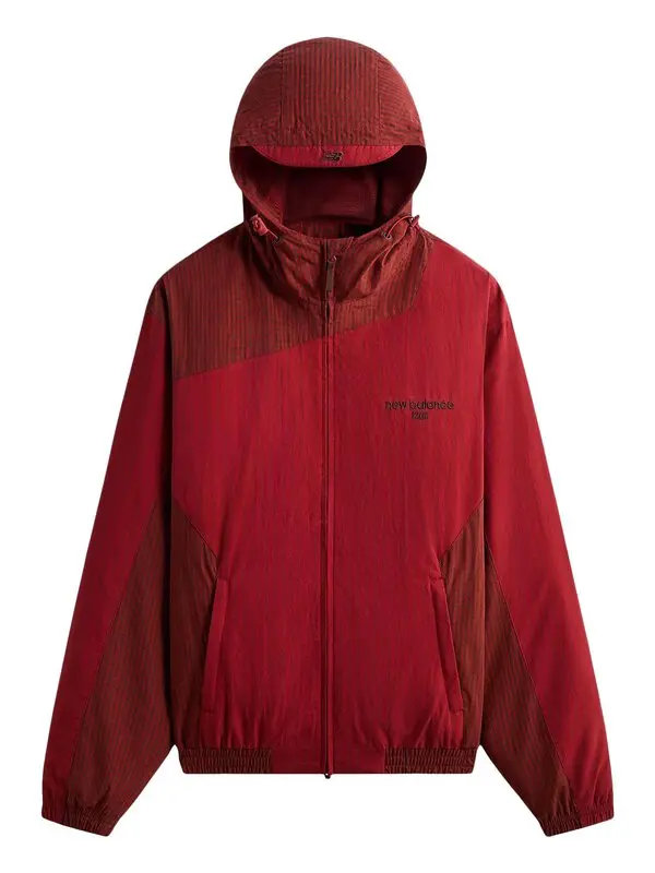 Kith X New Balance Poplin Mix Madison V Jacket - Red