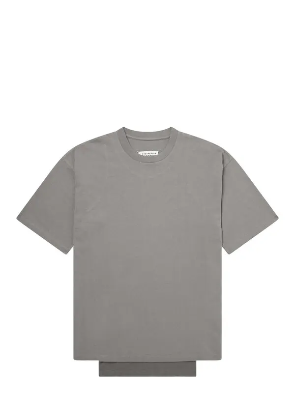 MAISON MARGIELA Layered Cotton-jersey T-shirt - Gray