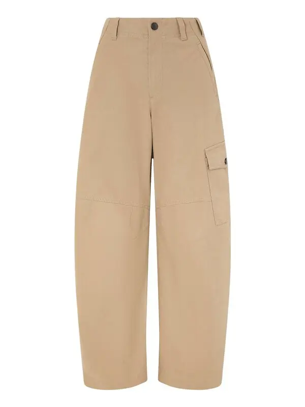 Brunello Cucinelli High-rise Barrel Jeans - Beige