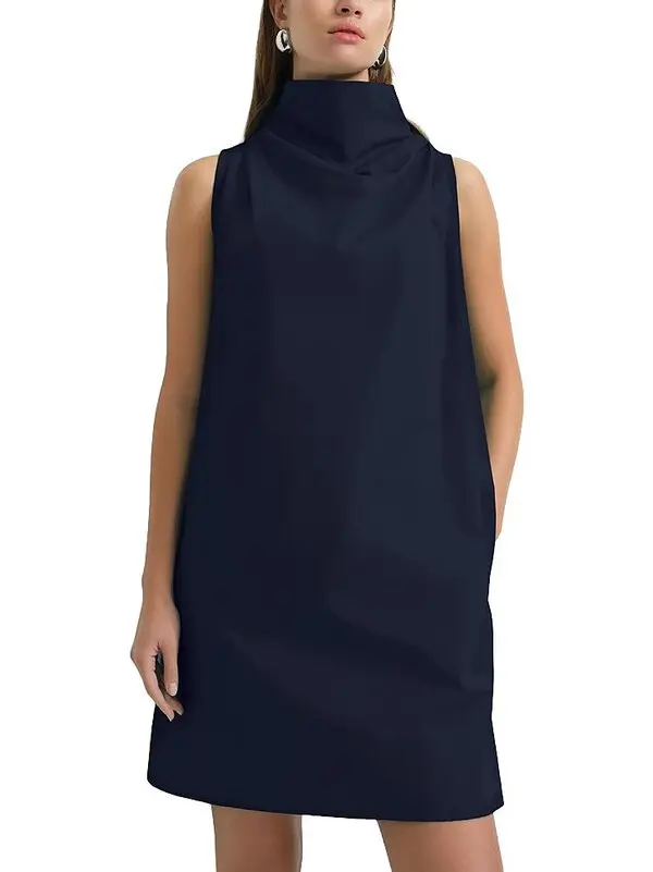 MARCELLA Minna Cropped Dress - Deep Indigo