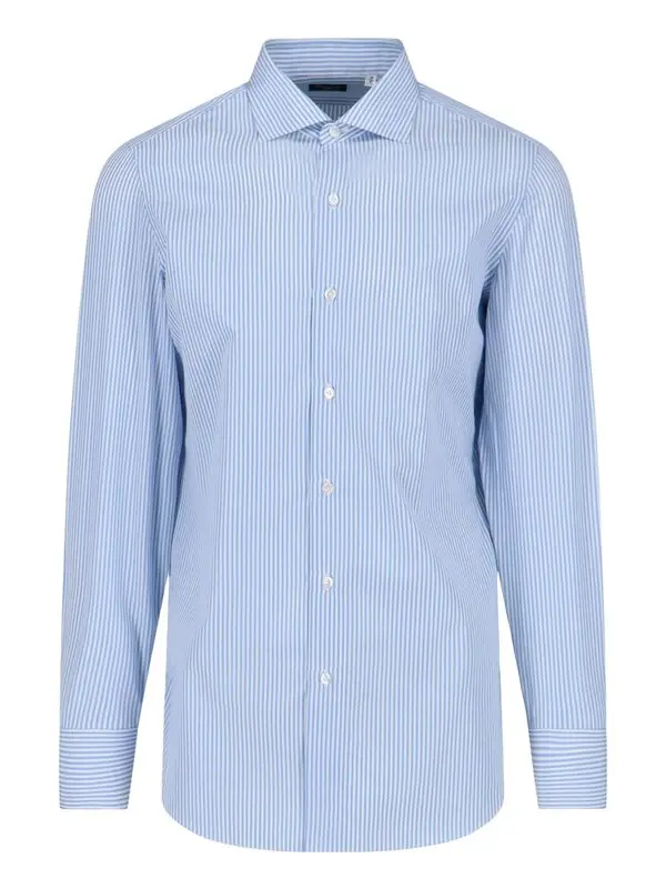 FINAMORE 1925 Shirt "milano - Light Blue