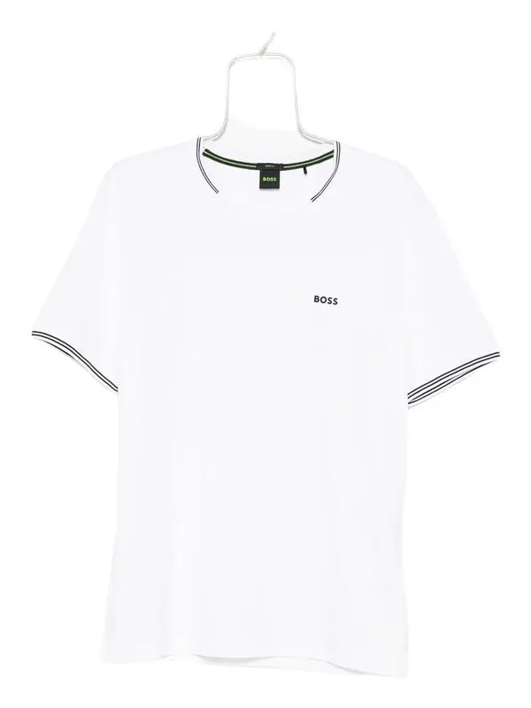 Hugo Boss Logo Trim T-shirt - White