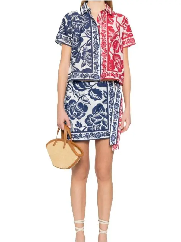 Farm Rio Floral-print Short-sleeve Shirt - Multicolor