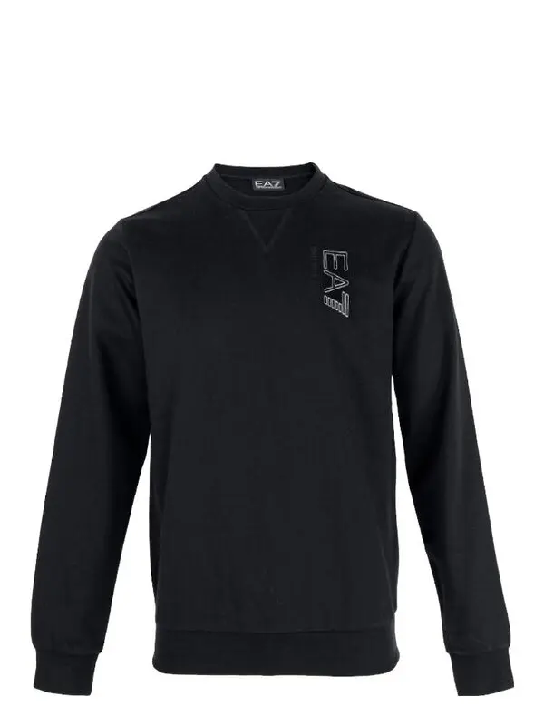 Emporio Armani Round Neck Logo Sweater - Black